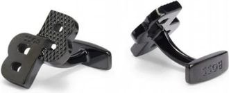 HUGO BOSS unisex, Accessoires, Noir, Taille: ONE Size Boutons de Manchette Ronds R&eacute;versibles