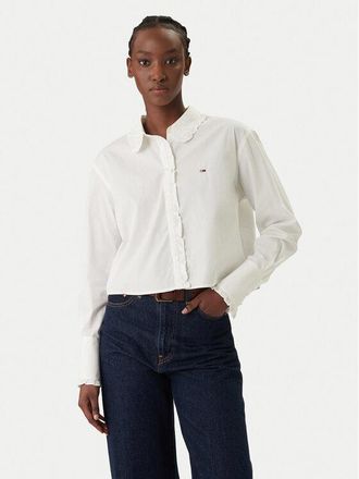 Tommy Jeans Hemd DW0DW22767 Wei&szlig; Relaxed Fit