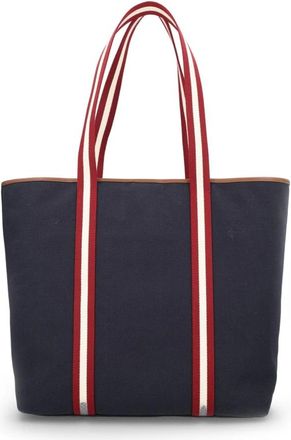 Bally Femme, Sacs, Noir, Taille: ONE Size Sac Cabas en Toile avec Anses en Sangle Iconique