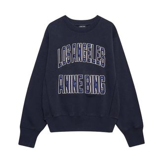Anine Bing Damen, Sweatshirts & Hoodies, Schwarzk, LGr&ouml;&szlig;e