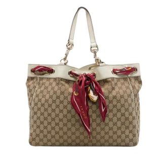 Gucci Pre-owned Positano Tote Bag - - Pre-owned - Damen - Beige - ONE SIZE