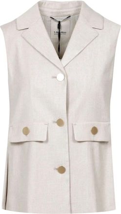 Max Mara Livo Vest - - Jackets - Damen - Grau - S