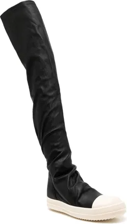Rick Owens High Stocking Sneaks Boot - Black