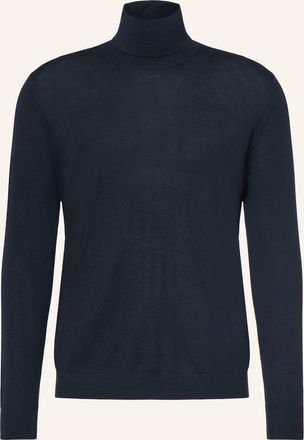 Strokesman's Strokesmans Rollkragenpullover Aus Merinowolle blau