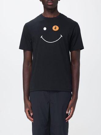 Save The Duck T-shirt &agrave; col rond en coton avec logo contrastant sur le devant