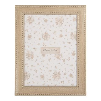 Clayre & Eef Bilderrahmen 10x15 cm Beige Holzprodukt