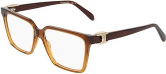 Ferragamo SF3059 266 Lunettes pour femme Transparent Caramel Gradient 56/14/145