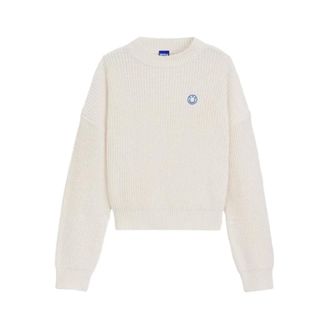 HUGO BOSS Femme, Pulls, Blanc, Taille: 40 FR Pull Écologique et Élégant pour Femmes