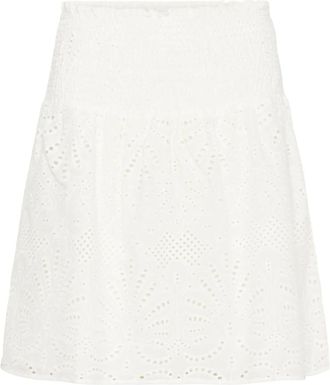 Cream Femme, Jupes, Blanc, Taille: 48 FR Jupe Smock en Blanc Neige