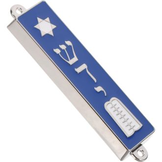 BESPORTBLE ZUNOXAZ T&uuml;rpfostenband mit Heiliger Schriftrolle aus Zinklegierung 94X20mm mit Hebr&auml;ischem Text und Spirituellen Symbolen J&uuml;disches T&uuml;rpfosten Ornamen