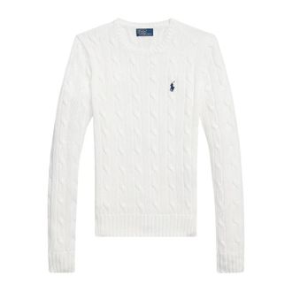 Polo Ralph Lauren Rundhals-Zopfstrickpullover - - Knitwear - Damen - Wei&szlig; - L