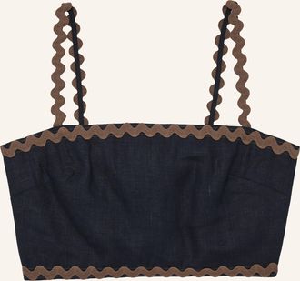 Reiss Reiss Cropped-Top Mila blau