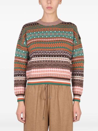 Ballantyne Gemusterter Pullover - Braun