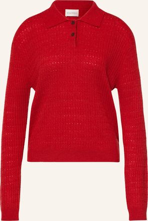 Closed Closed Strick-Poloshirt rot
