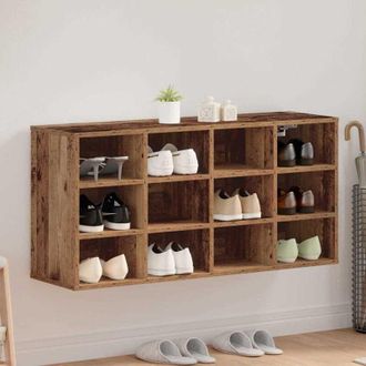 vidaXL Vidaxl - Cabinet &agrave; chaussures Bois ancien 103x30x51 cm Bois ding&eacute;nierie
