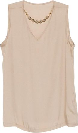 Fabiana Filippi Oberteil mit V-Ausschnitt - Nude