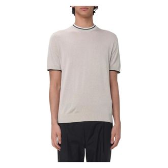 Paolo Pecora T-Shirt aus Filo in Seide und Baumwolle Premium A045F200 1420 - - Knitwear - Herren - Beige - XL