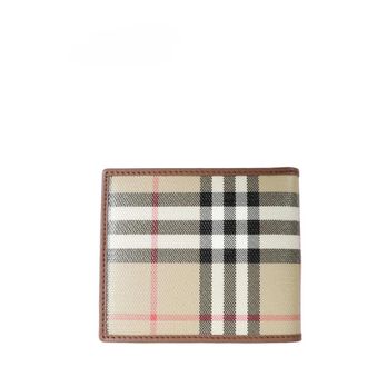 Burberry Homme, Accessoires, Beige, Taille: ONE Size Portefeuille bifold &agrave; motif Check