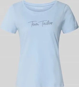 Tom Tailor Regular Fit T-Shirt aus reiner Baumwolle