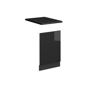 Vicco Frontblende Fame-Line, Anthrazit Hochglanz, 45 cm, AP Anthrazit