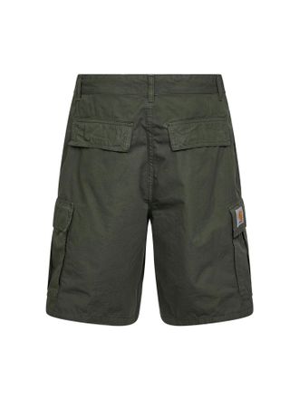 Carhartt Work in Progress Mens Cargo Shorts Green Cotton