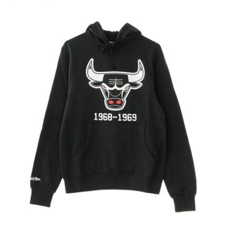Mitchell & Ness NBA Team Logo Hoodie - - Sweatshirts & Hoodies - Herren - Schwarzk - XS