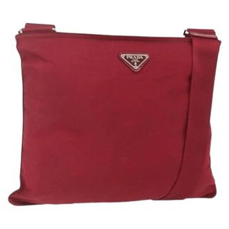 Prada Sac bandouli&egrave;re en nylon vintage Pre-owned - Femme - Pre-owned - Rouge - Taille: ONE Size