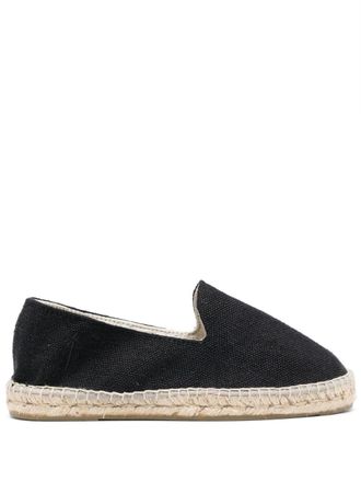 Maneb&igrave; espadrilles &agrave; semelle plate - Noir