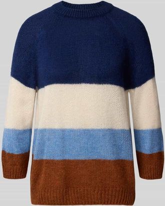 More & More Relaxed Fit Pullover mit Woll-Anteil in Strick-Optik