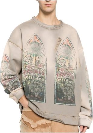 Who Decides War by Ev Bravado Homme, Sweatshirts et sweats &agrave; capuche, Multicolore, Taille: S Faded Crewneck Vigre