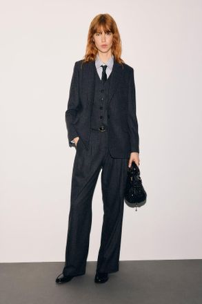 Gerard Darel Veste en flanelle ray&eacute;e - JUSTY - anthracite