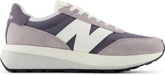 New Balance Unisex 370 in Grau, Wildleder/Mesh, Gr&ouml;&szlig;e 37.5