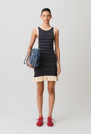 Claudie Pierlot Robe ray&eacute;e courte