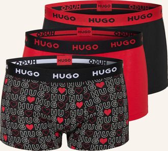 HUGO BOSS Hugo 3er-Pack Boxershorts rot