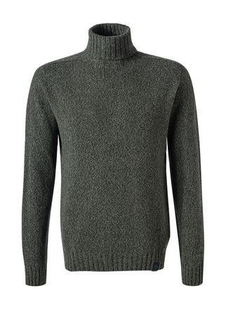 North Sails Herren Rollkragenpullover grau Wolle unifarben