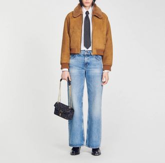 Sandro Bomberjacke aus Wollfilz