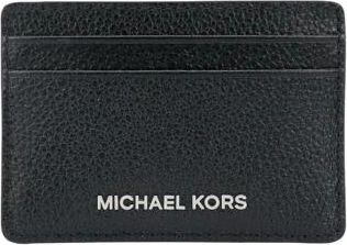 Michael Kors Femme, Accessoires, Noir, Taille: ONE Size Porte-cartes en cuir grain&eacute;