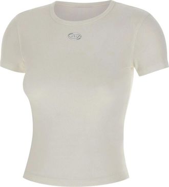 Diesel Femme, Tops, Blanc, Taille: 36 FR T-ele-long T-shirt