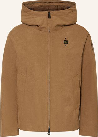 Blauer Cordjacke Hatch braun