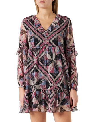 Pepe Jeans London Damen Pitu LS Dress, 0aamulti, XS EU