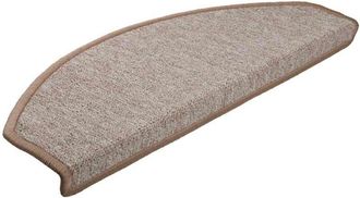 vidaXL Stufenmatten 20 Stk. 65x24x4 cm Hellbraun Halbrund Groß Vidaxl