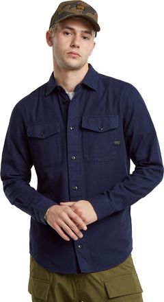 G-Star RAW Herren Marine Slim Hemd, Blau (Sartho Blue gd D24963-D454-B597), XXL