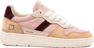 D.A.T.E. baskets en daim à empiècements - Tons neutres