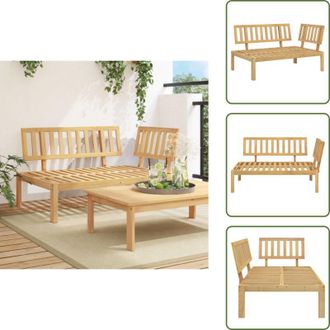 vidaXL The Living Store - Garten-Ecksofa aus Paletten Massivholz Akazie - Gartenm&ouml;bel - Eckbank - Lounge Set - Akazienholz - Gartenecke