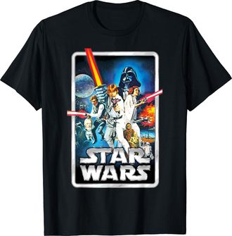 Star Wars Poster Film Retro Design T-Shirt