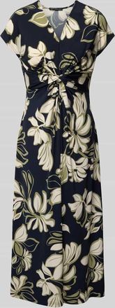 Betty Barclay Midikleid mit V-Ausschnitt und Knotendetail