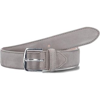 Nubikk Grauer Wildlederg&uuml;rtel - - Accessories - Damen - Grau - 105 CM
