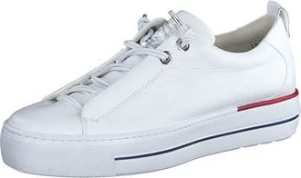 Paul Green Femme Chaussures &agrave; Lacets 5017, Dame Chaussures Confortables Largeur: Normale (WMS),Wei&szlig;/Rot/Blau (Black),37.5 EU / 4.5 UK