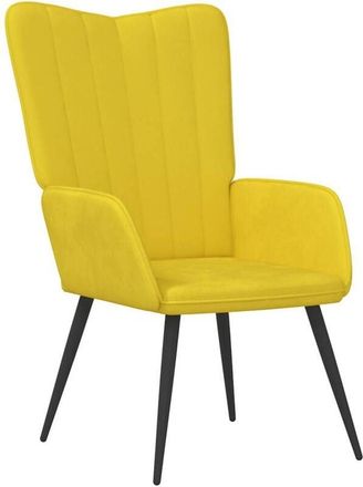 vidaXL Relaxsessel Senfgelb Samt vidaXL