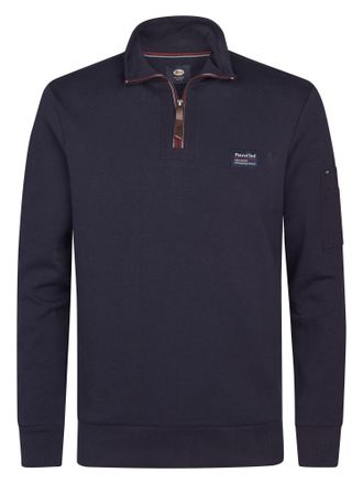 Petrol Industries Halbzip-Pullover Prairie du Chien Blau S